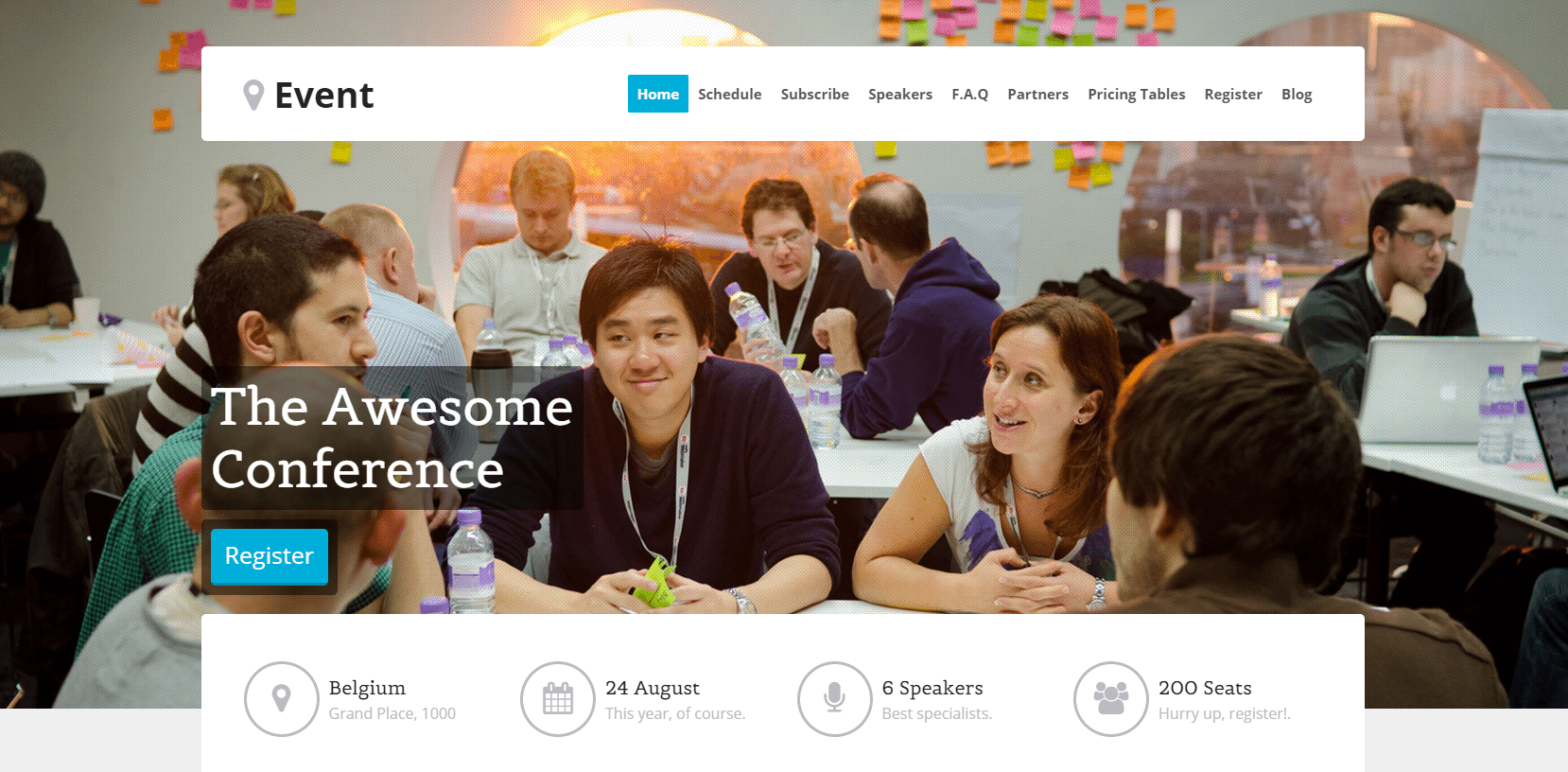 Event - WordPress Landing Page Theme - WordPress Event Ticketing