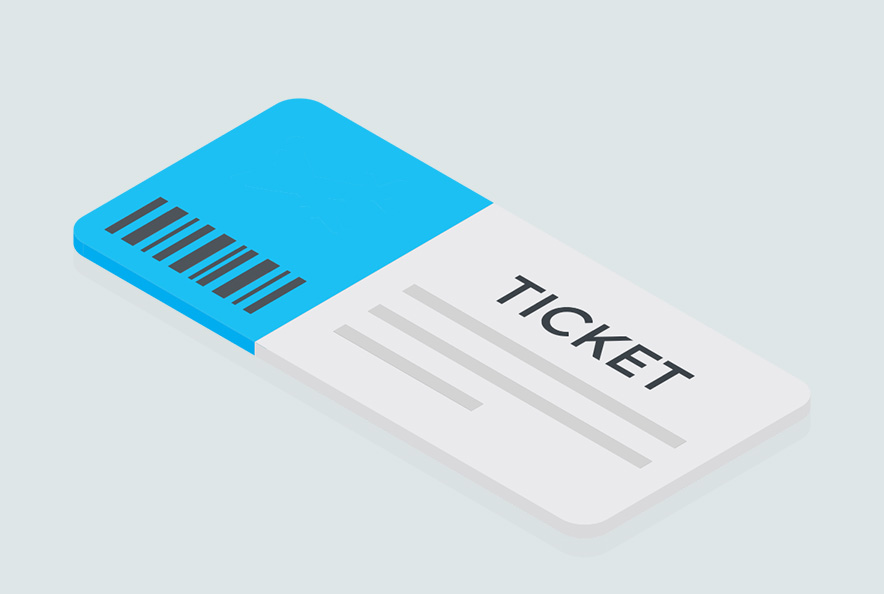 Create neatly looking ticket template